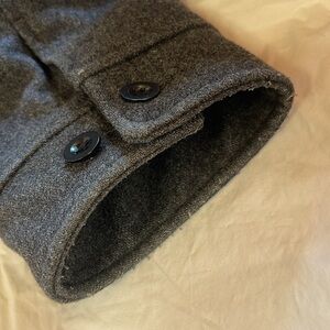 GAP | Jackets & Coats | Gap Mens Wool Blend Full Zip Jacket Xl Gray ...